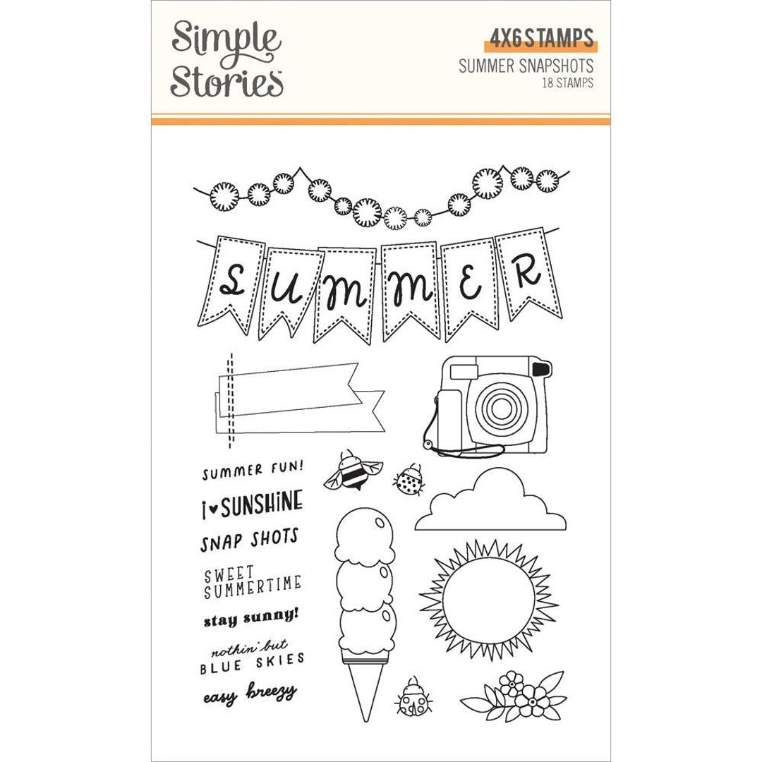 Simple Stories Summer Snapshots Clear Stamps SMS22016 - Etsy