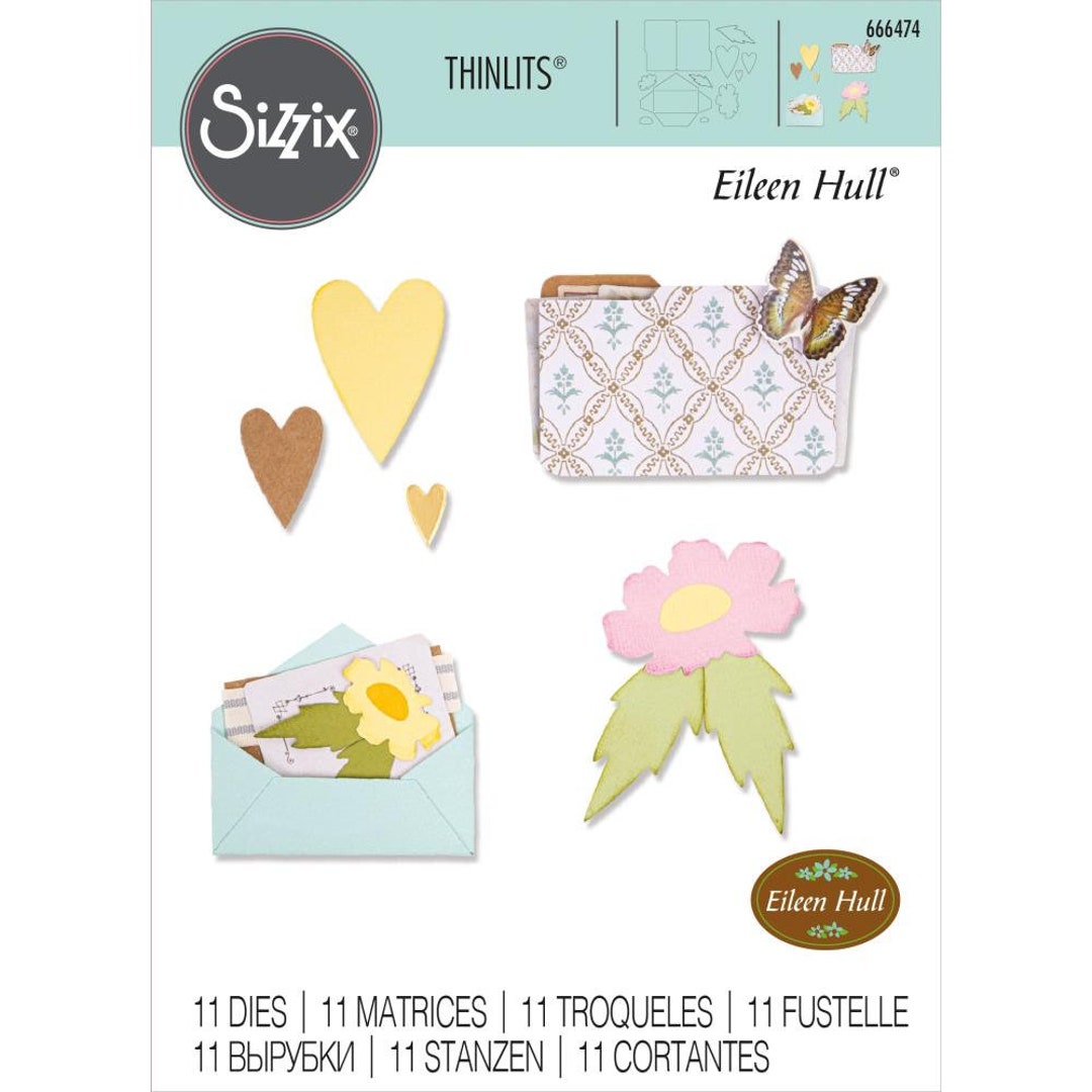 Sizzix Thinlits Dies: Envelope Folder & Flowers,11/pkg, by Eileen Hull ...