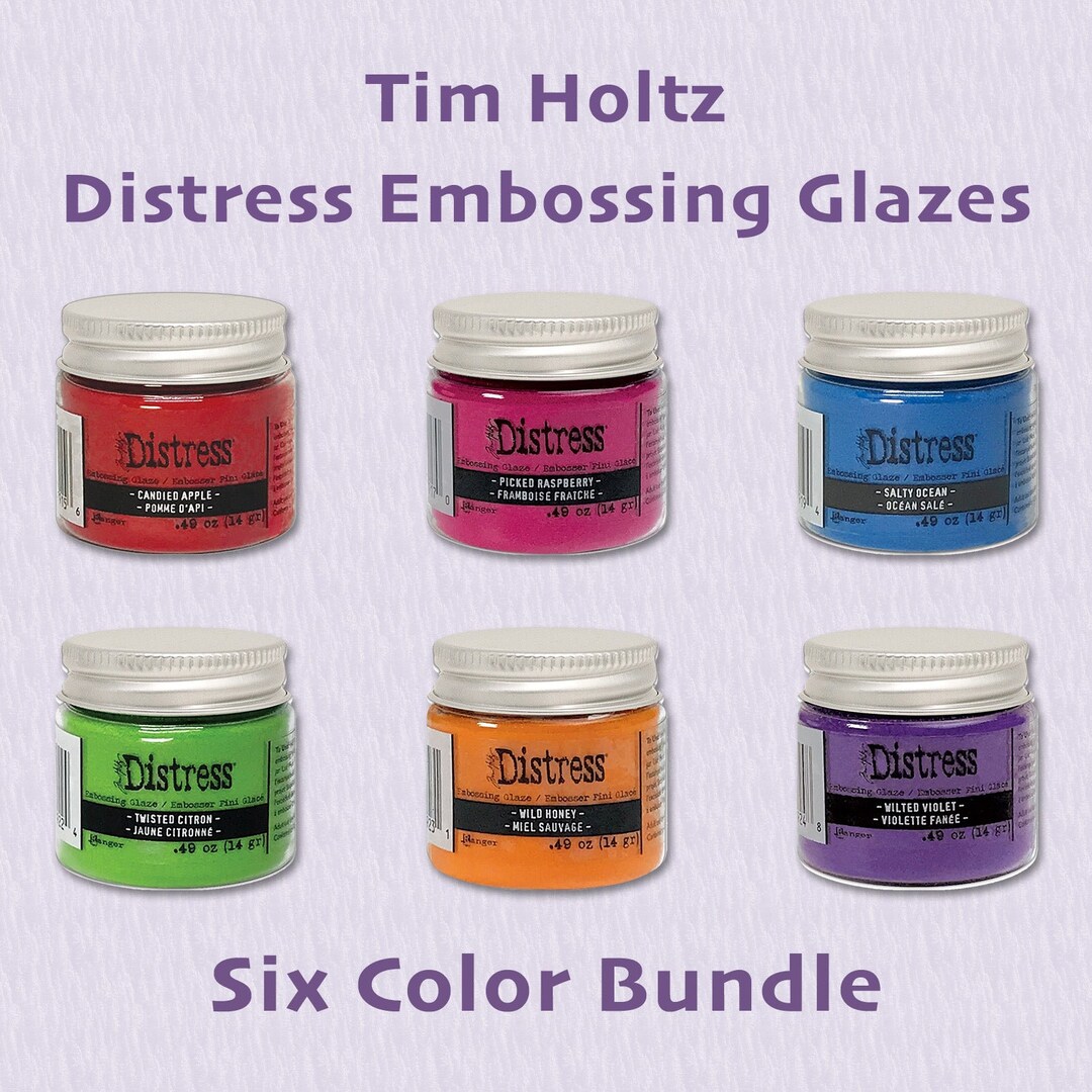 Tim Holtz Distress Embossing Glaze, 6 Color Bundle february 2022 ...