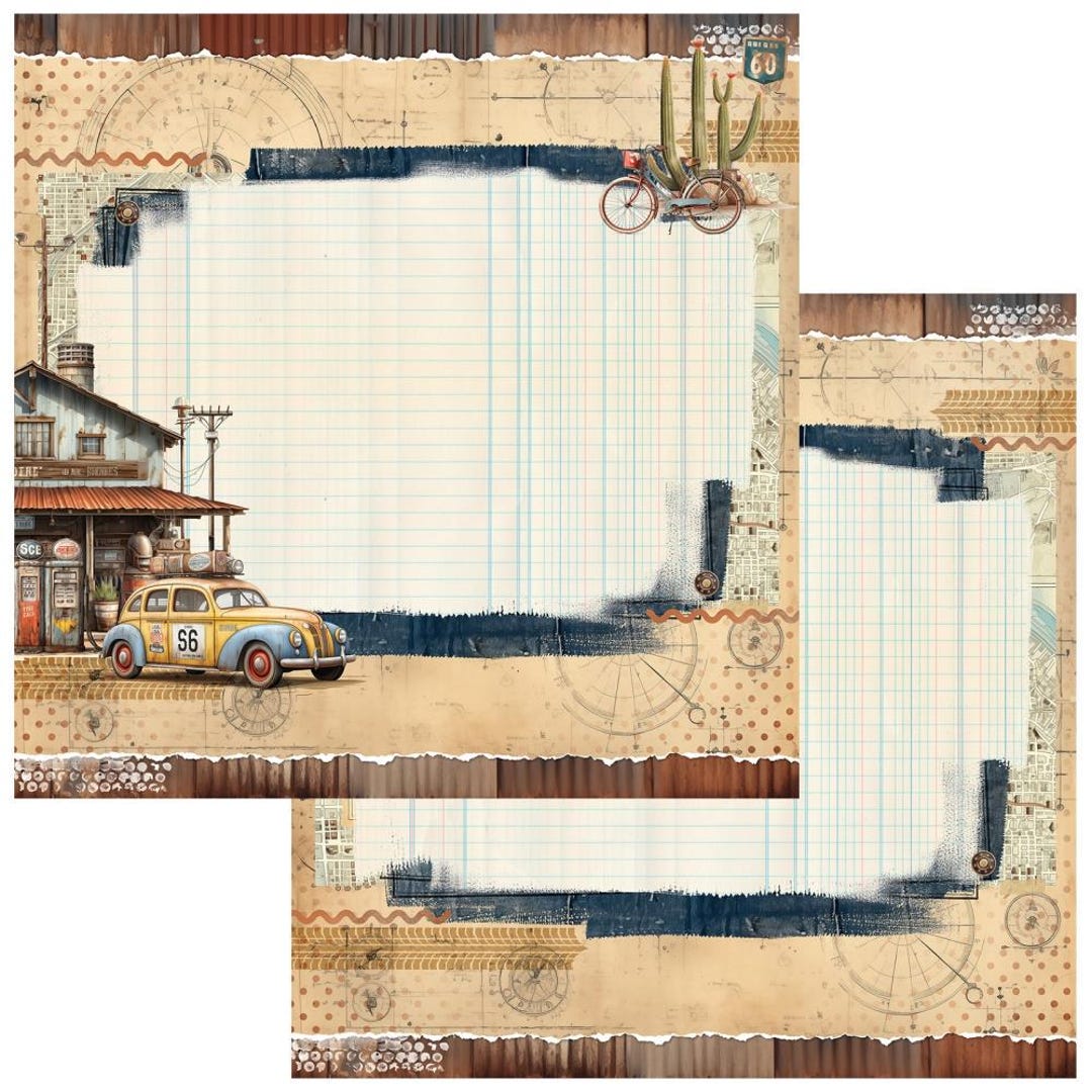 49 and Market Rust and Revs 12"x12" Double-sided Cardstock: Adventure ...