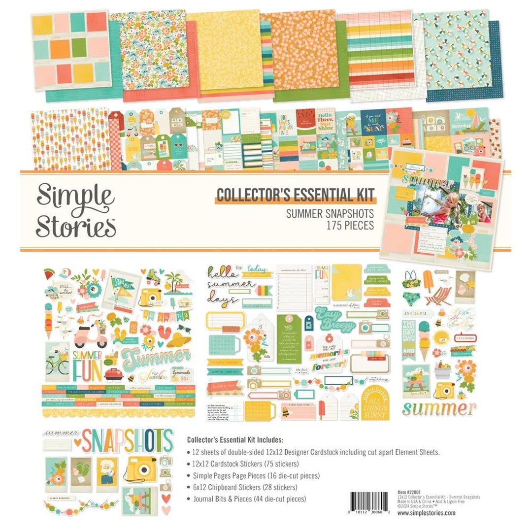 Simple Stories Summer Snapshots 12x12 Collector's Essential Kit ...