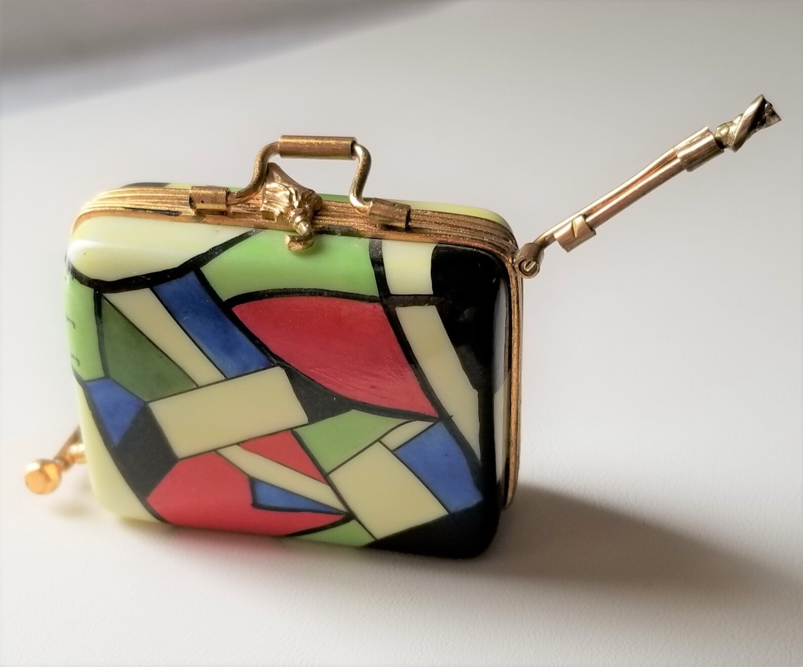 Vintage Limoges Luggage With Wheels and Umbrella Latch - Etsy