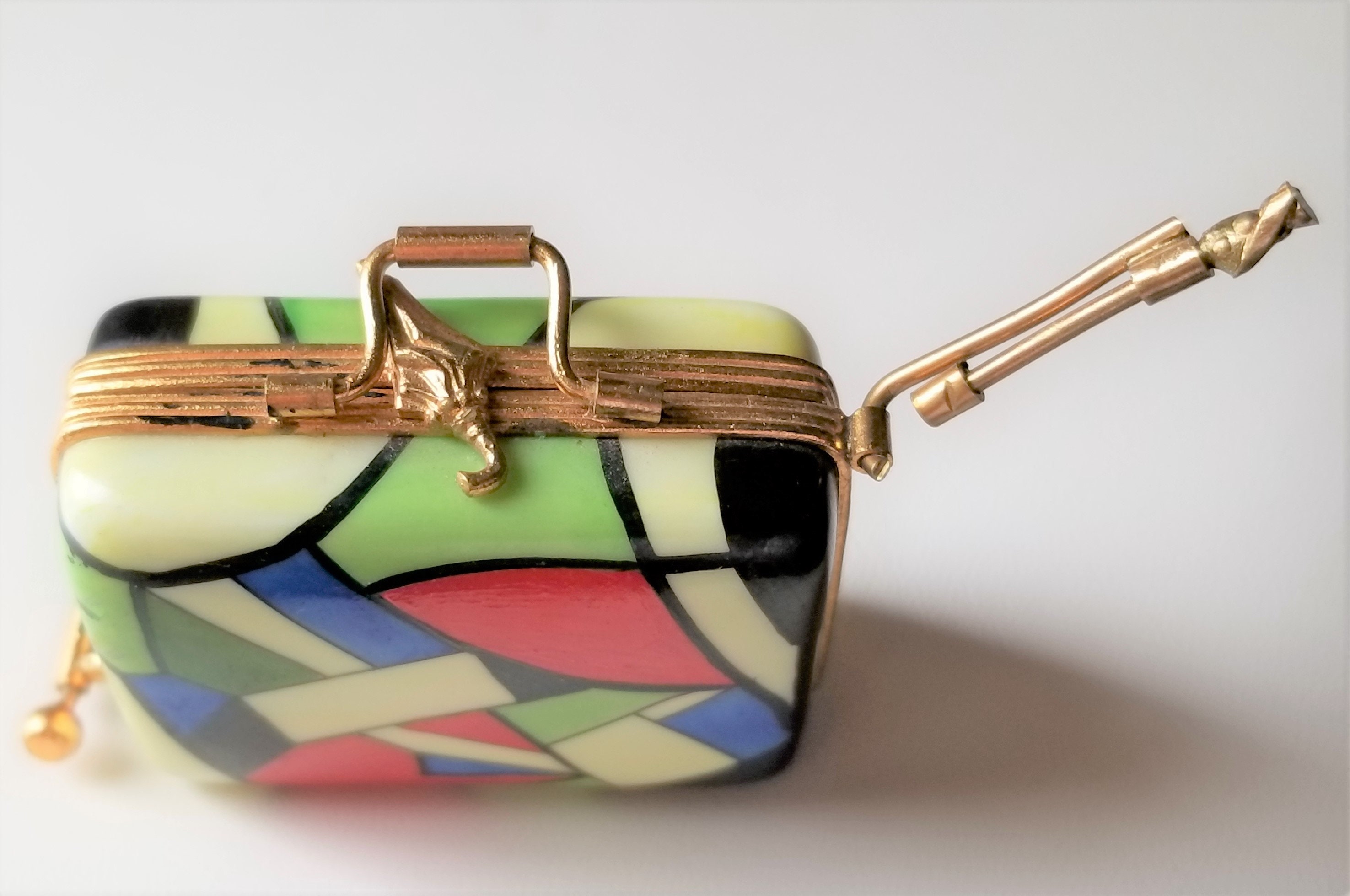 Vintage Limoges Luggage With Wheels and Umbrella Latch - Etsy