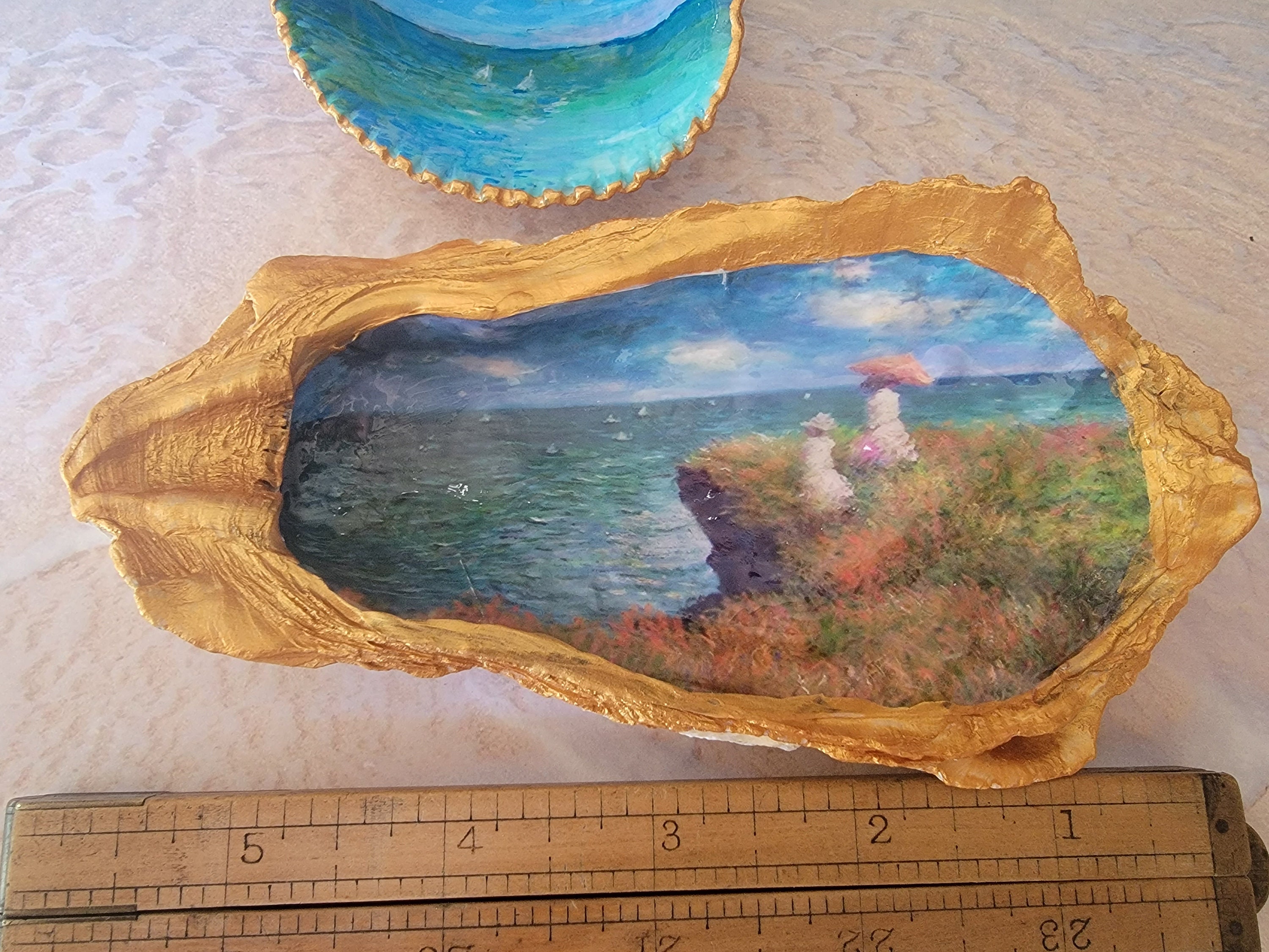 Monet Themed Seashells Set of Three - Etsy