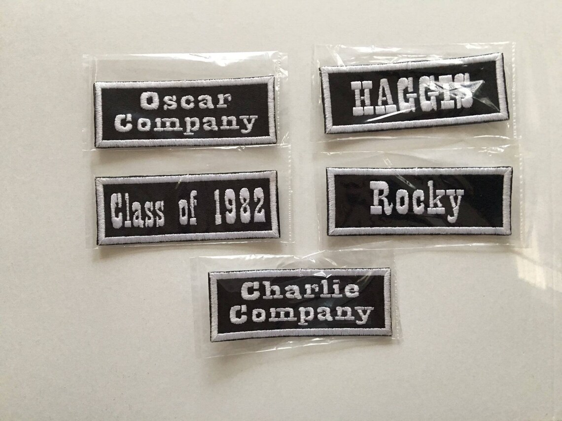 Motorcycle Vest Name Tags - Etsy