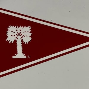 Big Red Sailing Burgee Sticker - Etsy