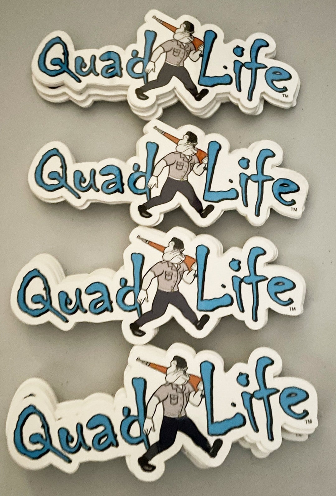 Quad Life - Tour Walking Bulldog Sticker - Etsy