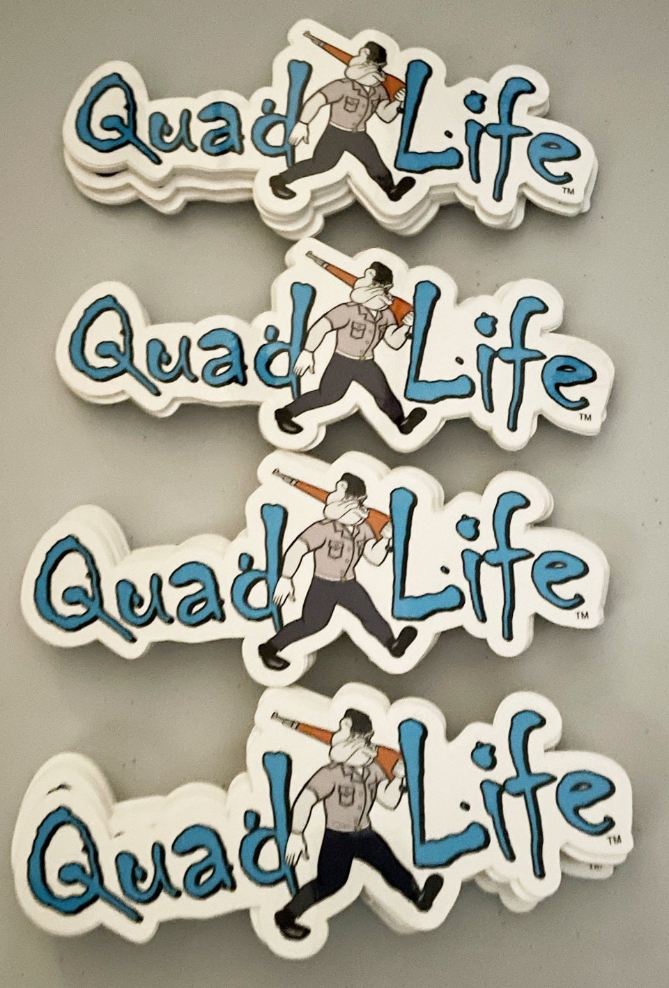 Quad Life Sticker Yamaha YFZ450R ATV Fender Warning Tags Stickers