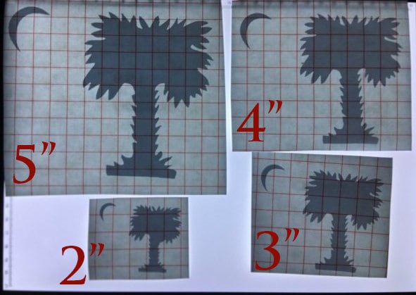 Citadel Big Red Palmetto Sticker - Etsy