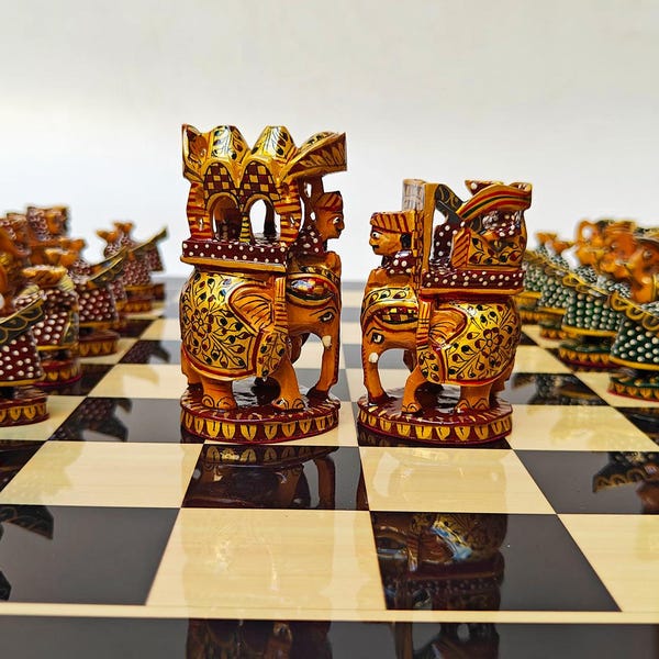 Indian Chess Set - Etsy