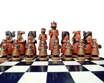 Indian Chess Set - Etsy