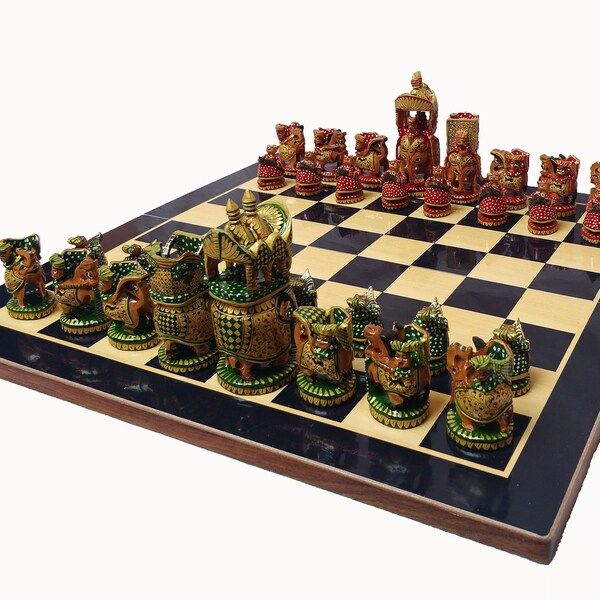 Indian Chess Set - Etsy