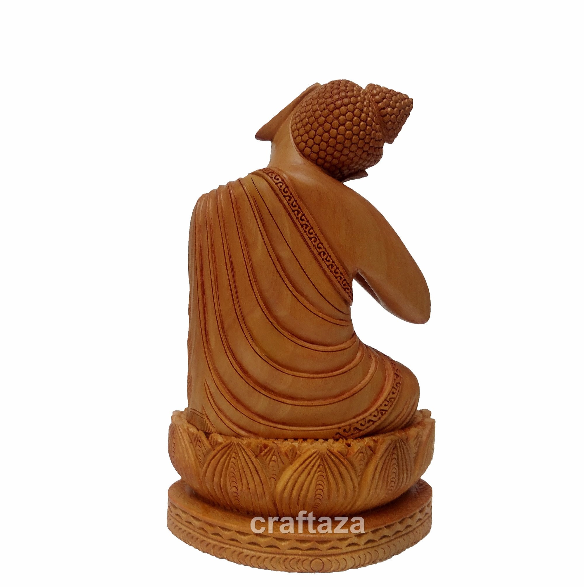Wooden Buddha Statue Hand Carved Sleeping Resting Buddha - Etsy
