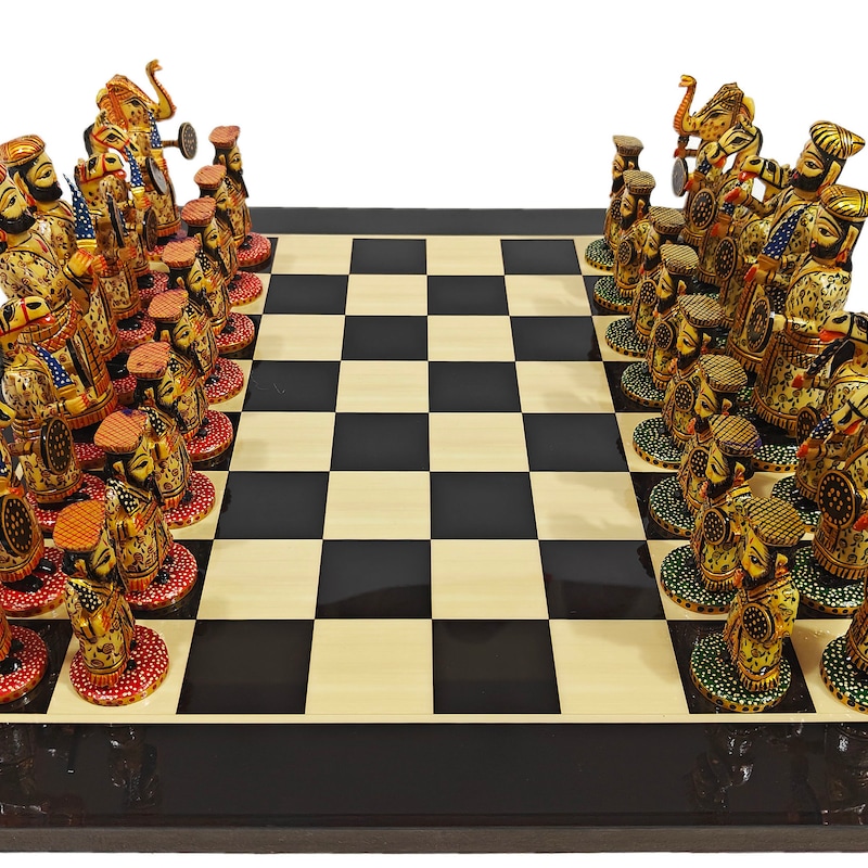Indian Chess Set - Etsy