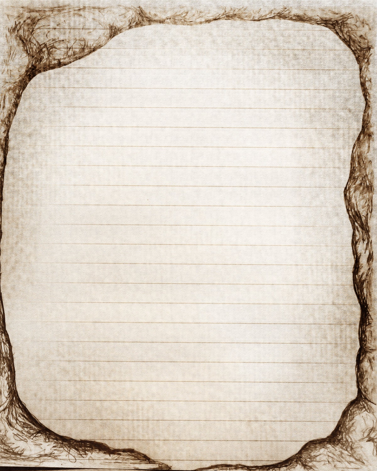 Old Lined Paper Template