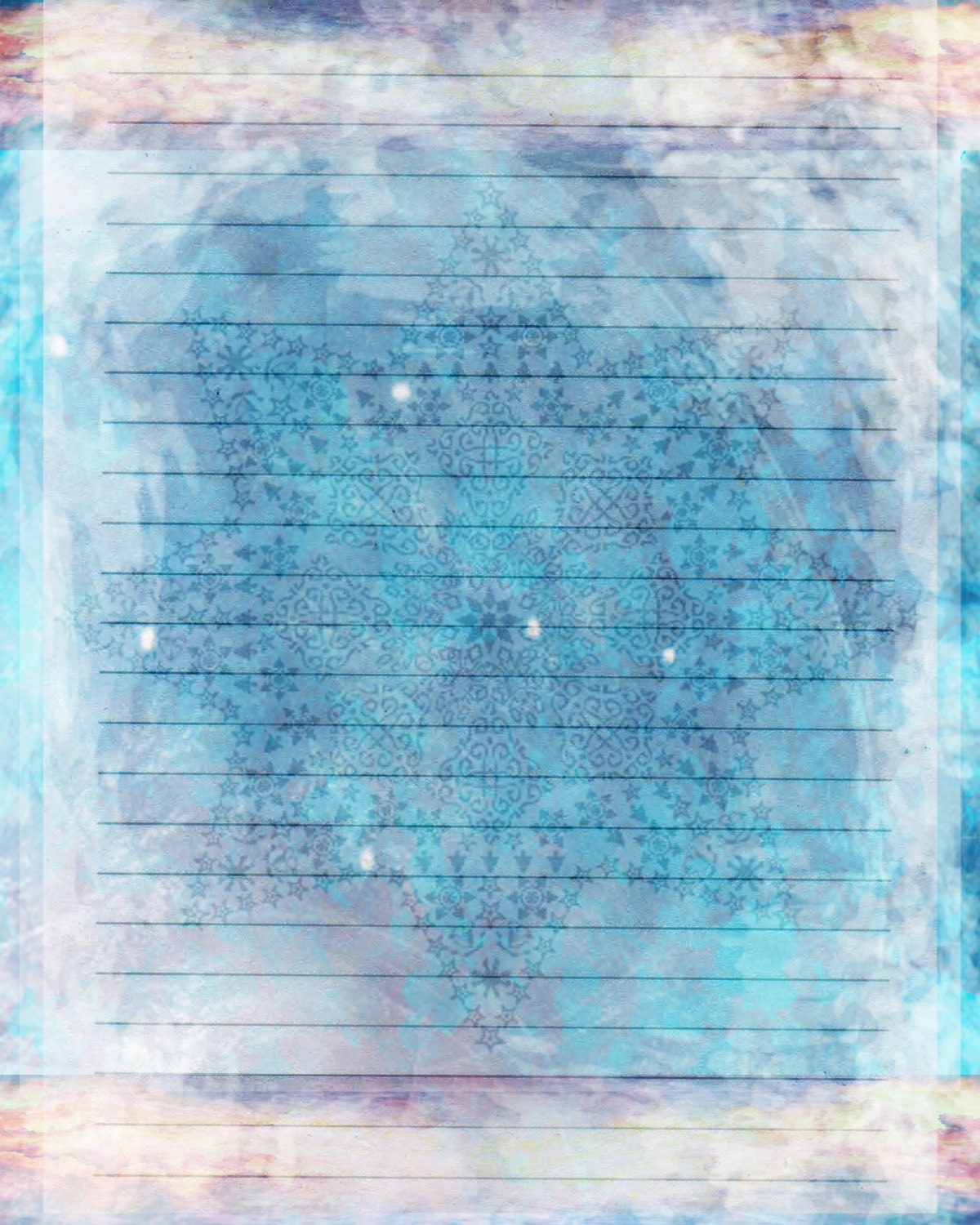 Blue Lined Writing Paper Scrapbook Paper Printable Journal Page Blue ...