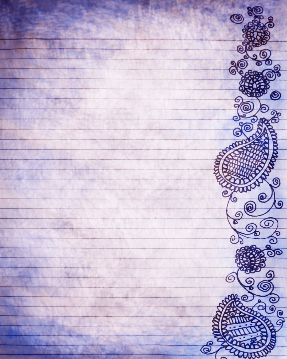 Scrapbooking Paper Purple Digital Lined Writing Journal Paper Printable ...