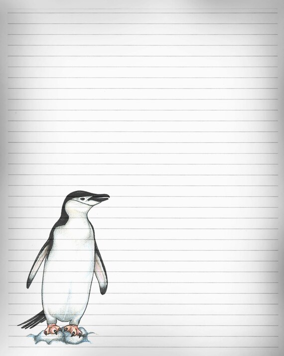 Penguin Writing Paper