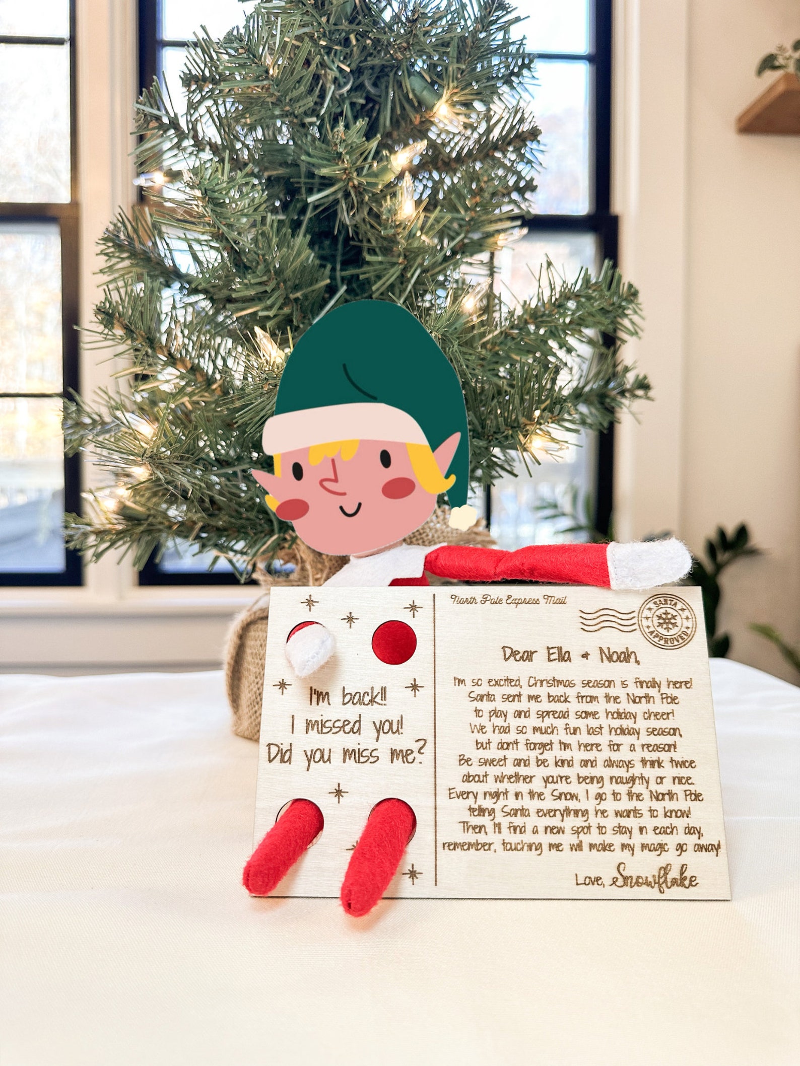 Elf Letter and Prop Sign Bundle, Elf Prop Kit, Simple Christmas Decor ...