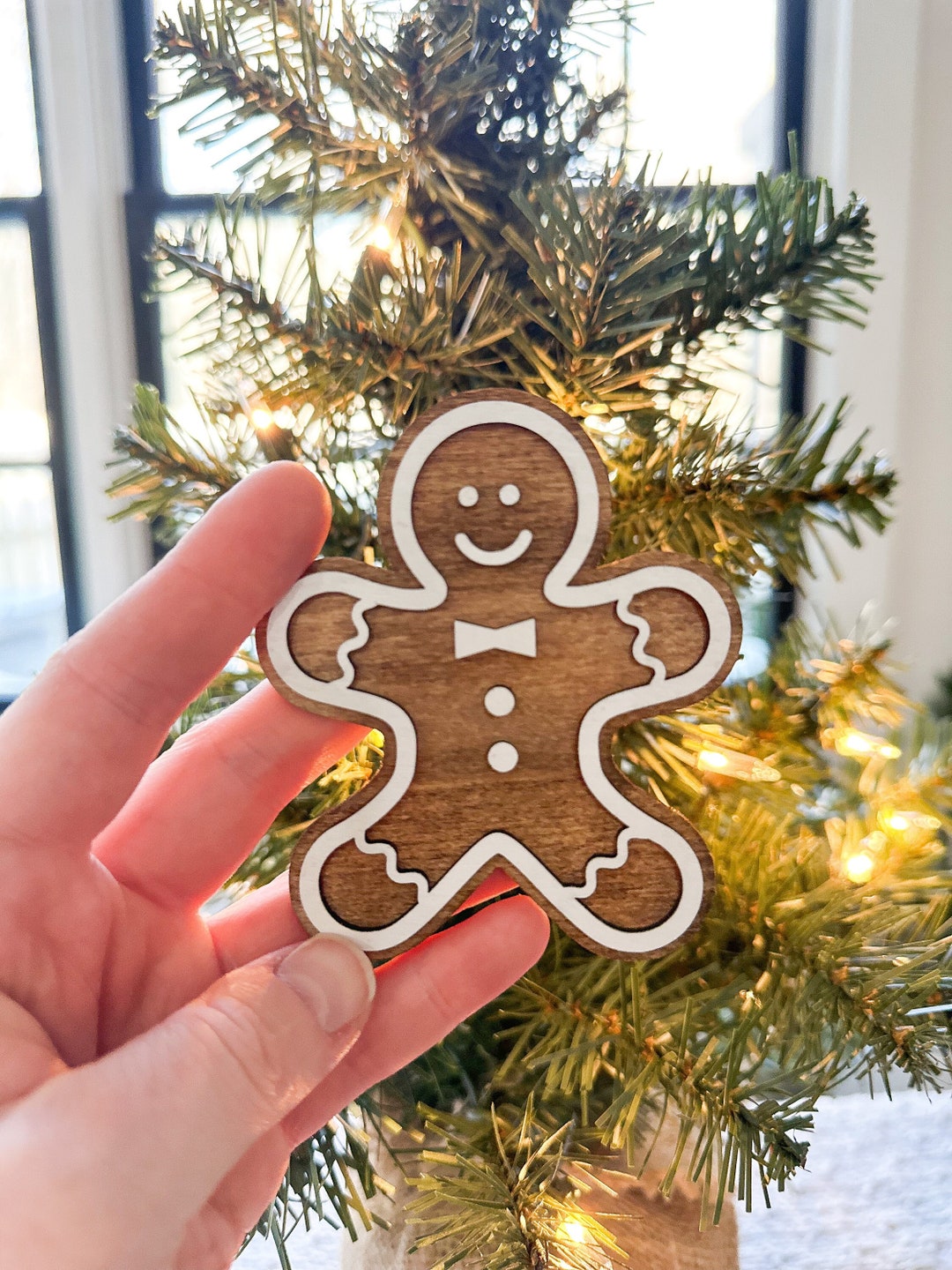 Gingerbread Cookie Magnet, Cookies for Santa, Cookie Holiday Magnet ...