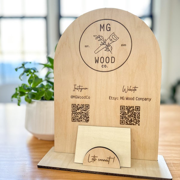 Mini Card Holder Signage Stand - Etsy