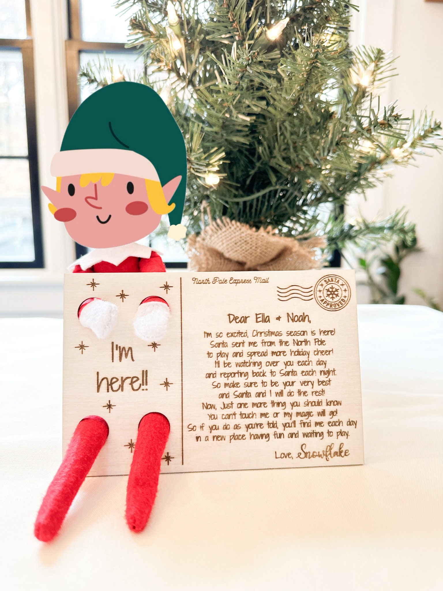 Elf Letter and Prop Sign Bundle, Elf Prop Kit, Simple Christmas Decor ...