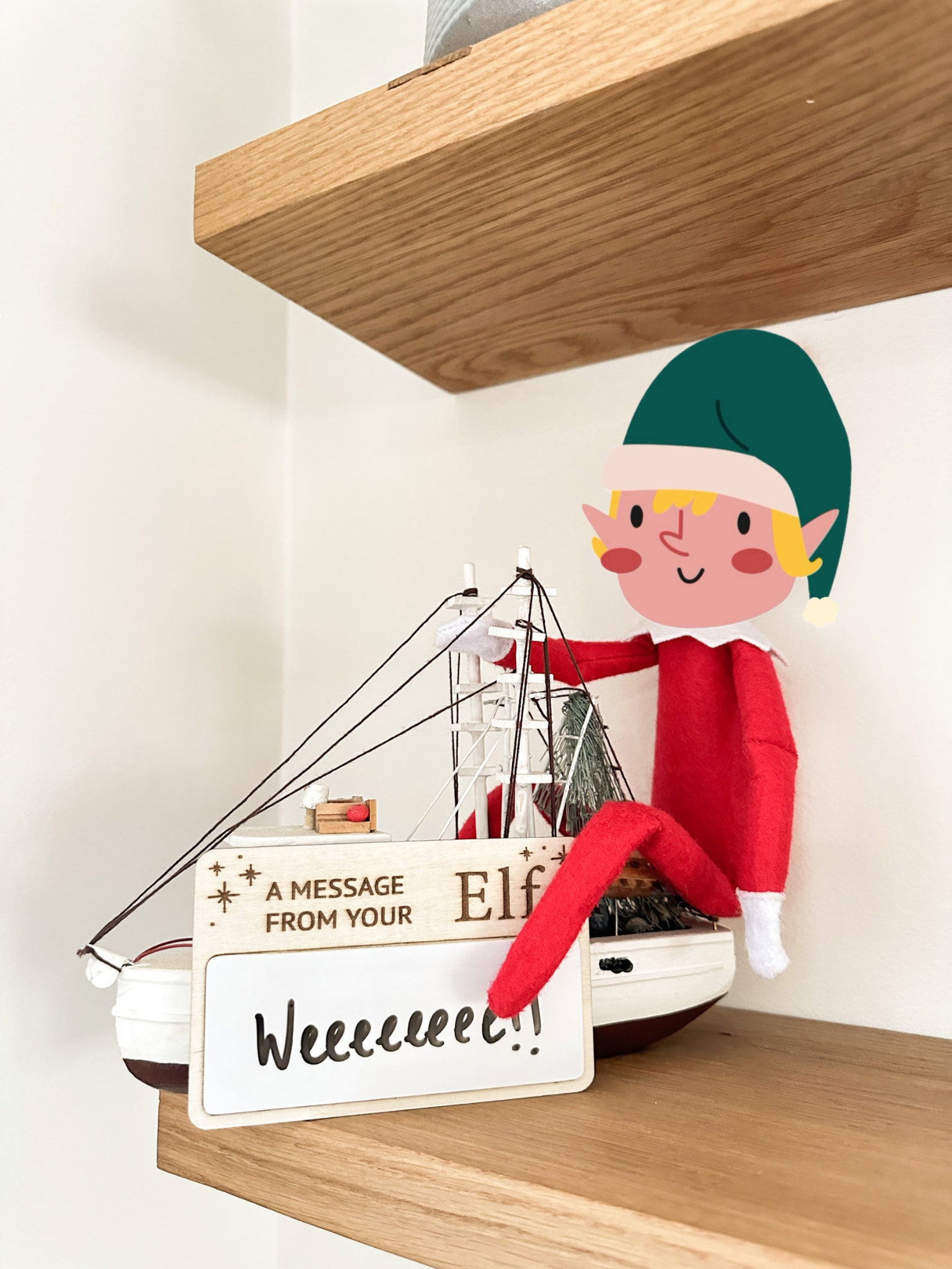 Elf Letter and Prop Sign Bundle, Elf Prop Kit, Simple Christmas Decor ...