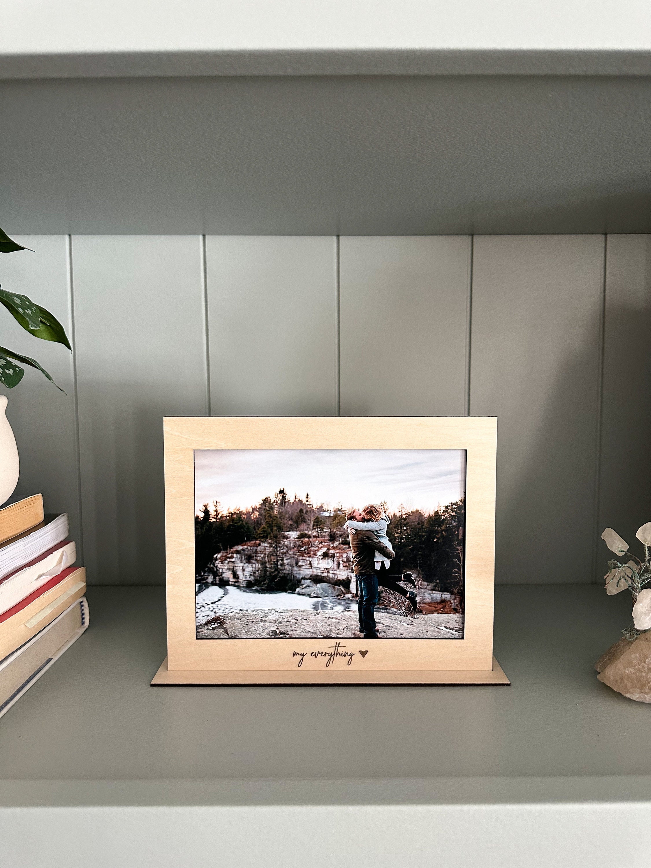 Personalized Photo Frame, Custom Engraved Photo Frame, Gift for Couple ...