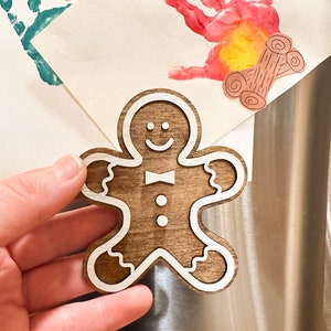 Gingerbread Cookie Magnet, Cookies for Santa, Cookie Holiday Magnet ...