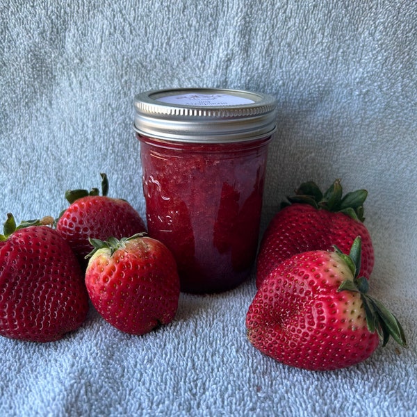 Strawberry Jam Jar - Etsy