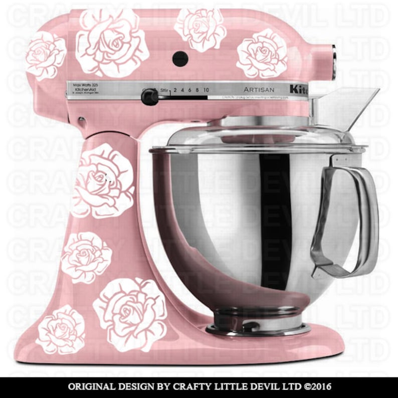 Rose Mixer Decal Set - Etsy
