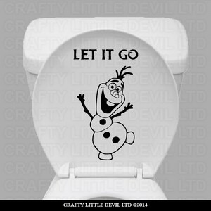 Olaf Toilet Decal - Etsy