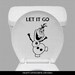 Olaf Toilet Decal - Etsy