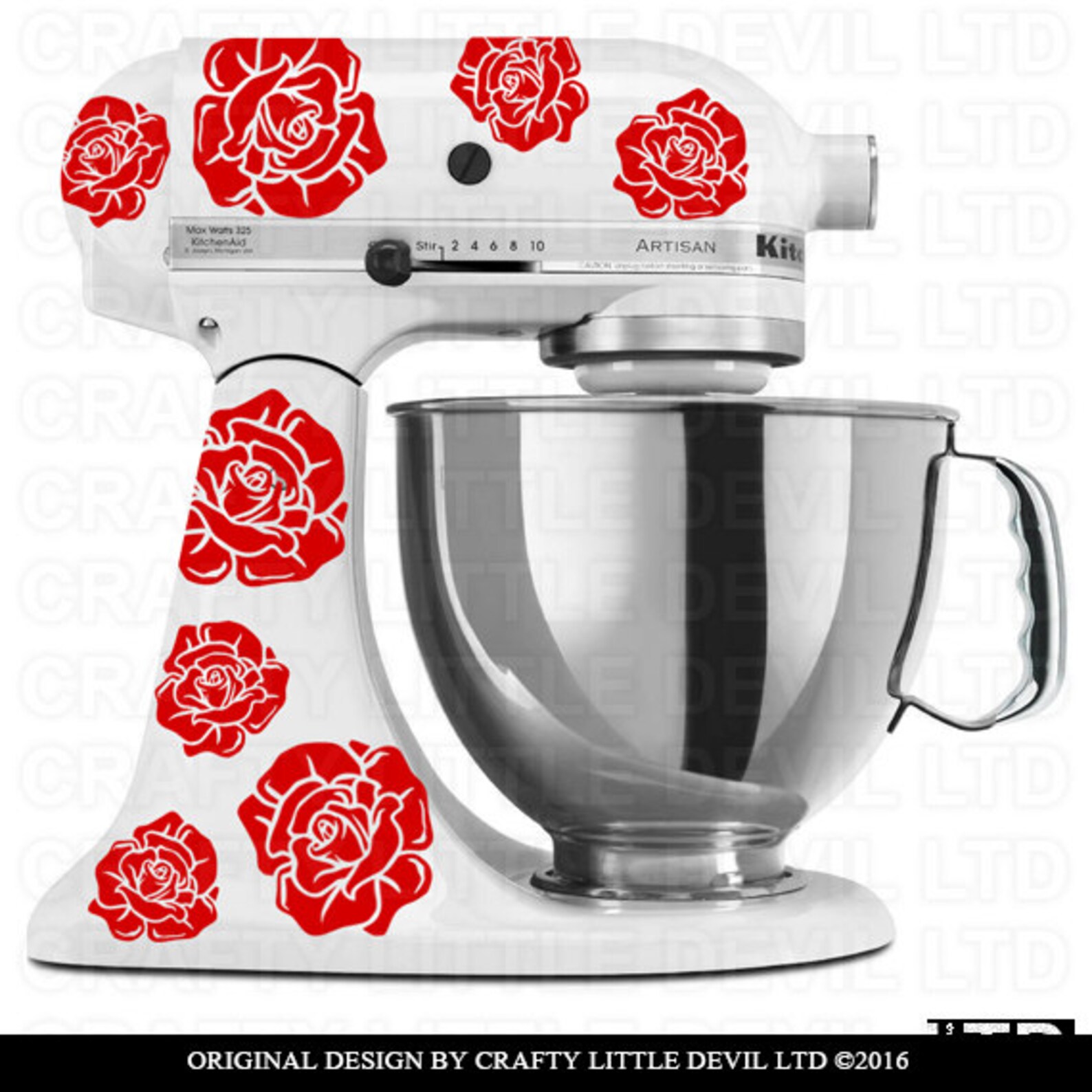 Rose Mixer Decal Set | Etsy
