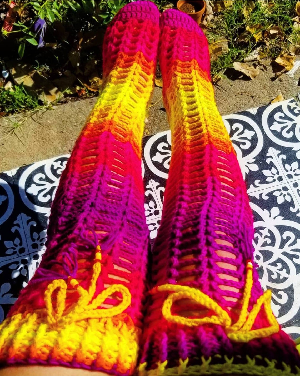 DIGITAL PATTERN Crochet Thigh High Sock Pattern PDF Only - Etsy