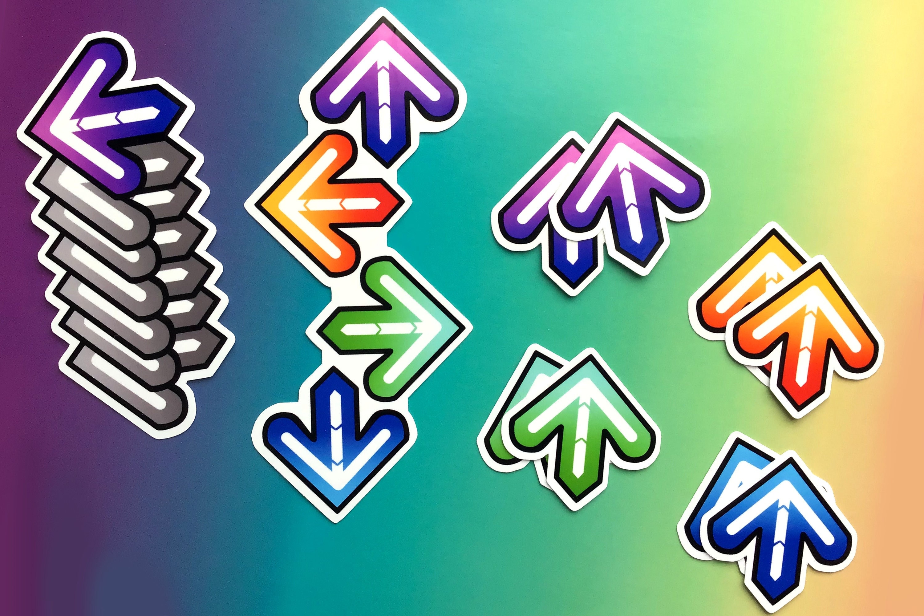 Dance Revolution Arrow Set 10 Stickers 2000's Nostalgia - Etsy