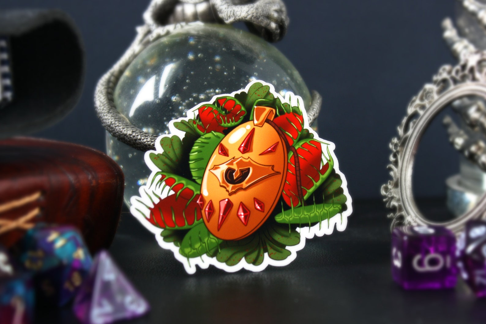 Warlock, Dungeons and Dragons Class Sticker - Amulet, Venus Flytrap ...