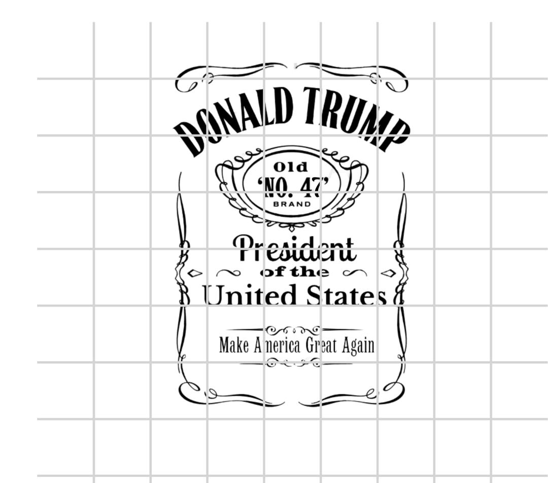 Donald Trump Whiskey Label Digital File Pdf,png, 45 and 47 - Etsy