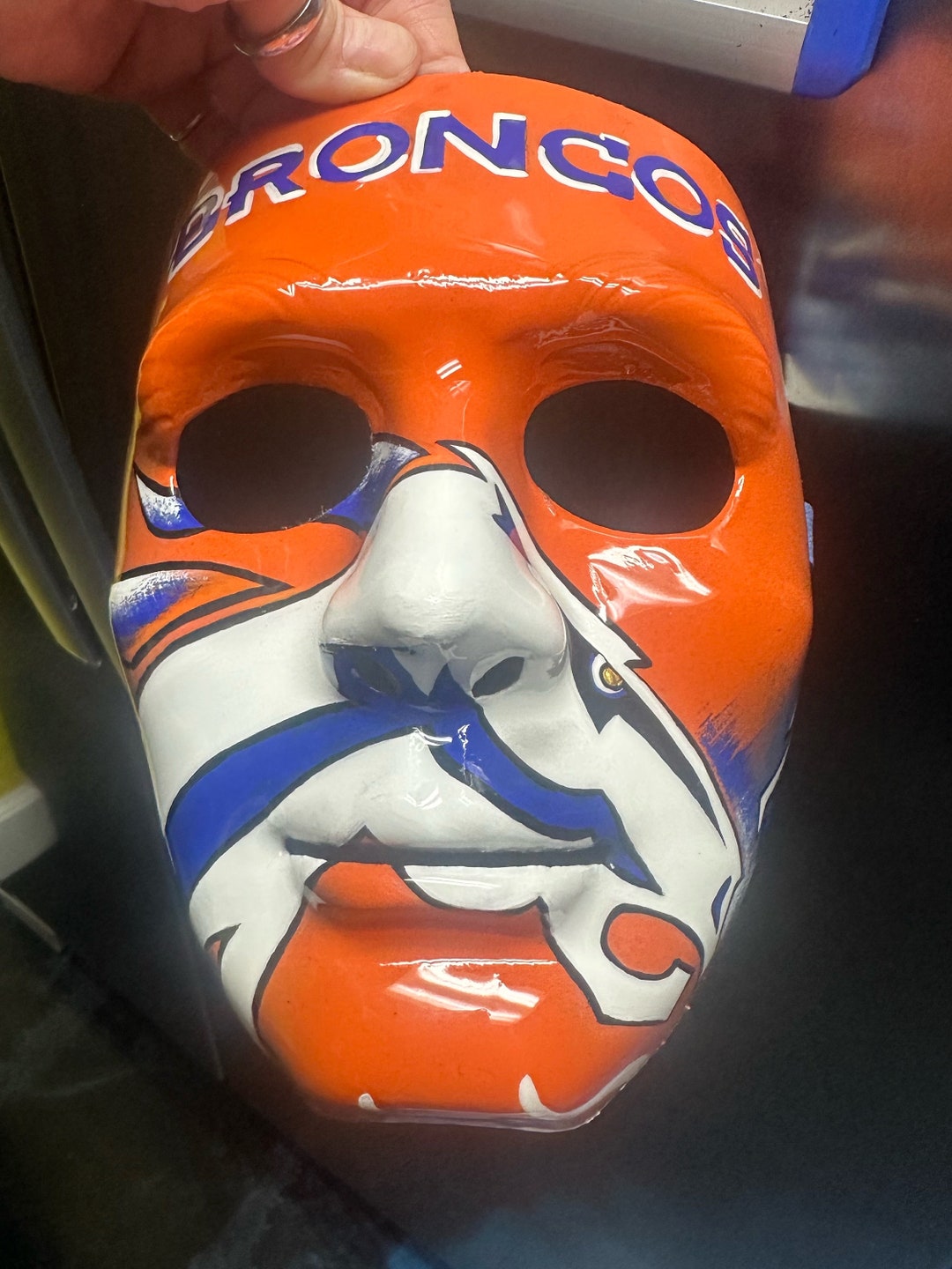 Denver Broncos Football broncos-like Face Mask Wear to a Game Large ...