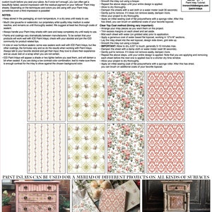 Iron Orchid Designs Lattice Rose Paint Inlay, Eight 12" X 16" Sheets ...