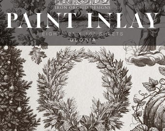 Iron Orchid Designs Melange Paint Inlay, Eight 12" X 16" Sheets, IOD ...