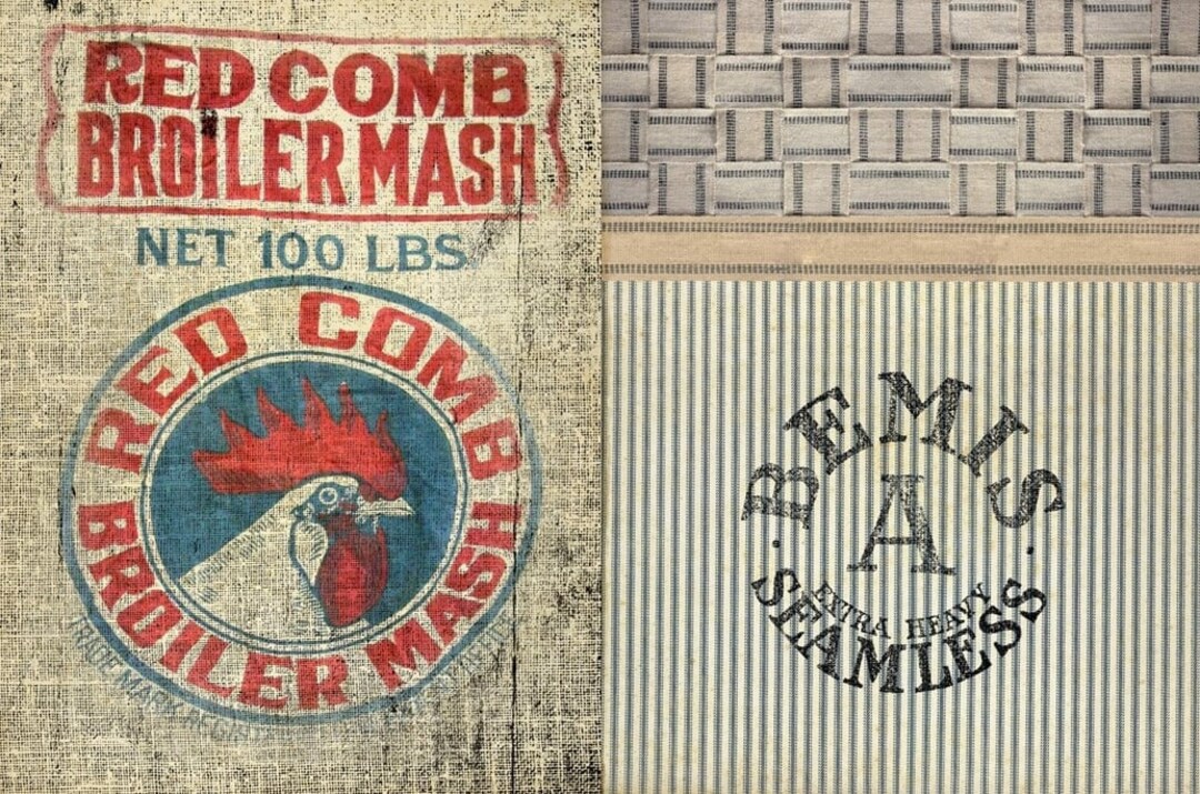 ROYCYCLED Decoupage Paper, Feed Sacks, 20" X 30" Decoupage Paper, 18 Lb ...