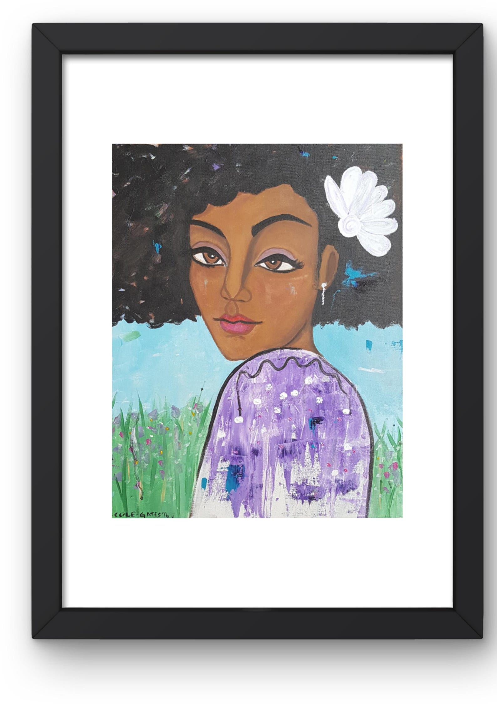 Violet in Bloom Modern Art Print 8x10 - Etsy