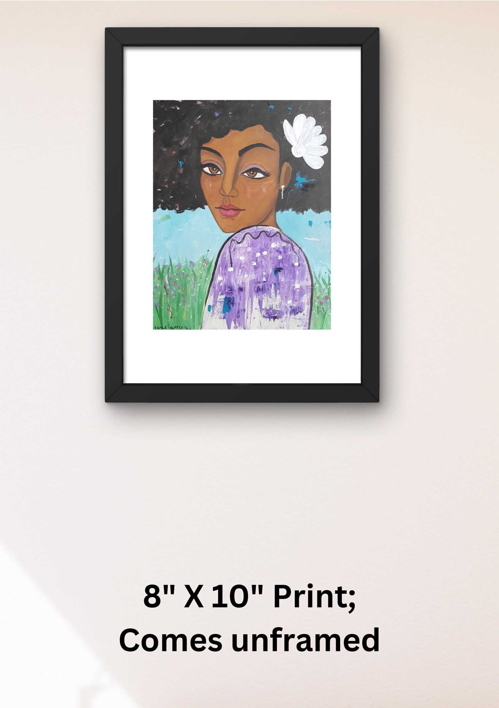 Violet in Bloom Modern Art Print 8x10 - Etsy