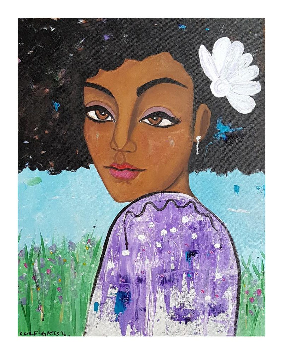 Violet in Bloom Modern Art Print 8x10 - Etsy