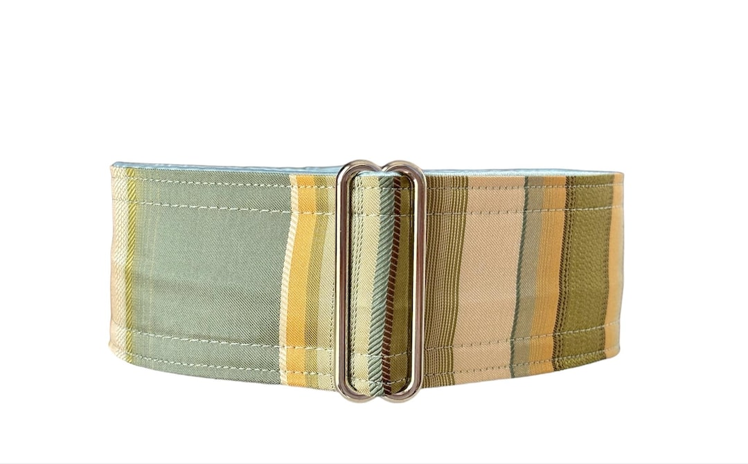 Limerick Collar (dog Collar, Greyhound Martingale, Oriental Green Sage ...