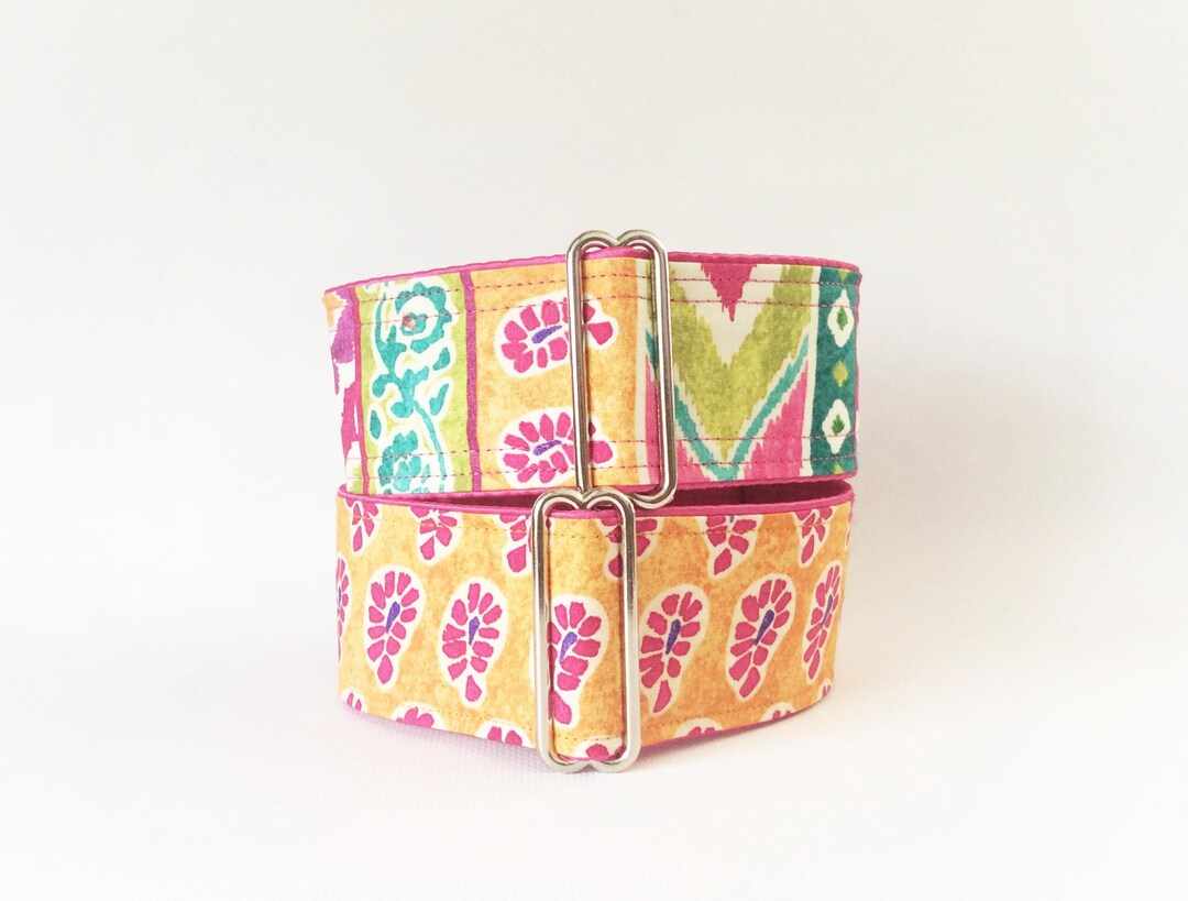 Gypsy Rose Collection Dog Collar (greyhound Martingale Colorful Summer ...