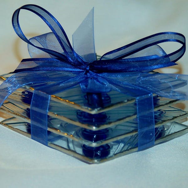 Stained Glass Coasters Set - Etsy