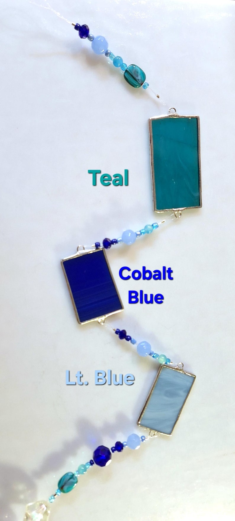 Long Sun Catcher Choice of Colors Purples, Blues, Teal, 24 Inch Long ...