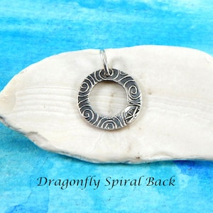 CIRCLE OF INTENTION Tiny Greek Key Silver Charm - Etsy